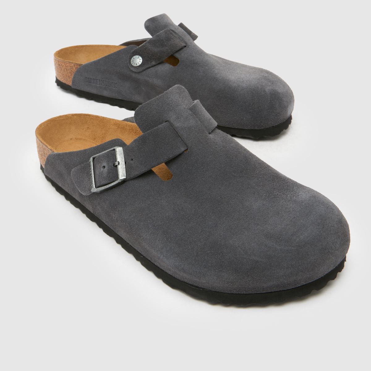 Mens Grey BIRKENSTOCK Boston Clog Sandals | schuh