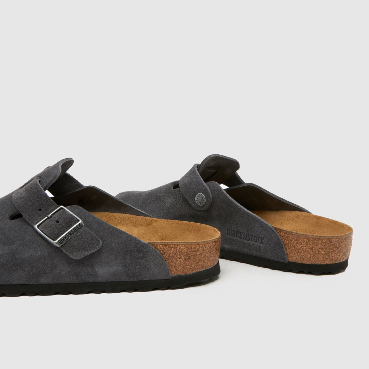 Mens Grey BIRKENSTOCK Boston Clog Sandals | schuh
