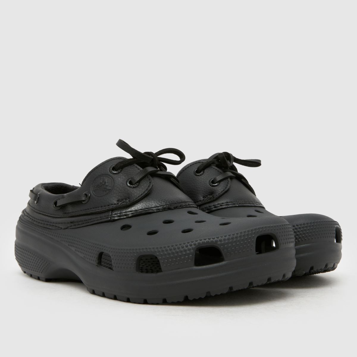 Mens Black Crocs Classic Boat Clog Sandals | schuh