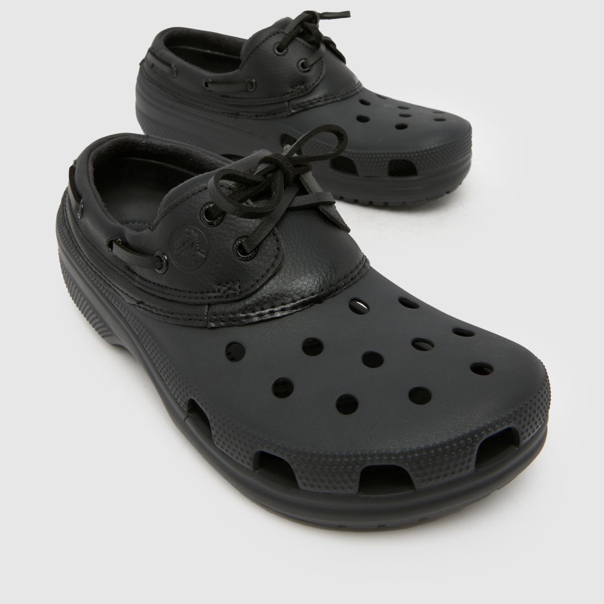 Mens Black Crocs Classic Boat Clog Sandals | schuh