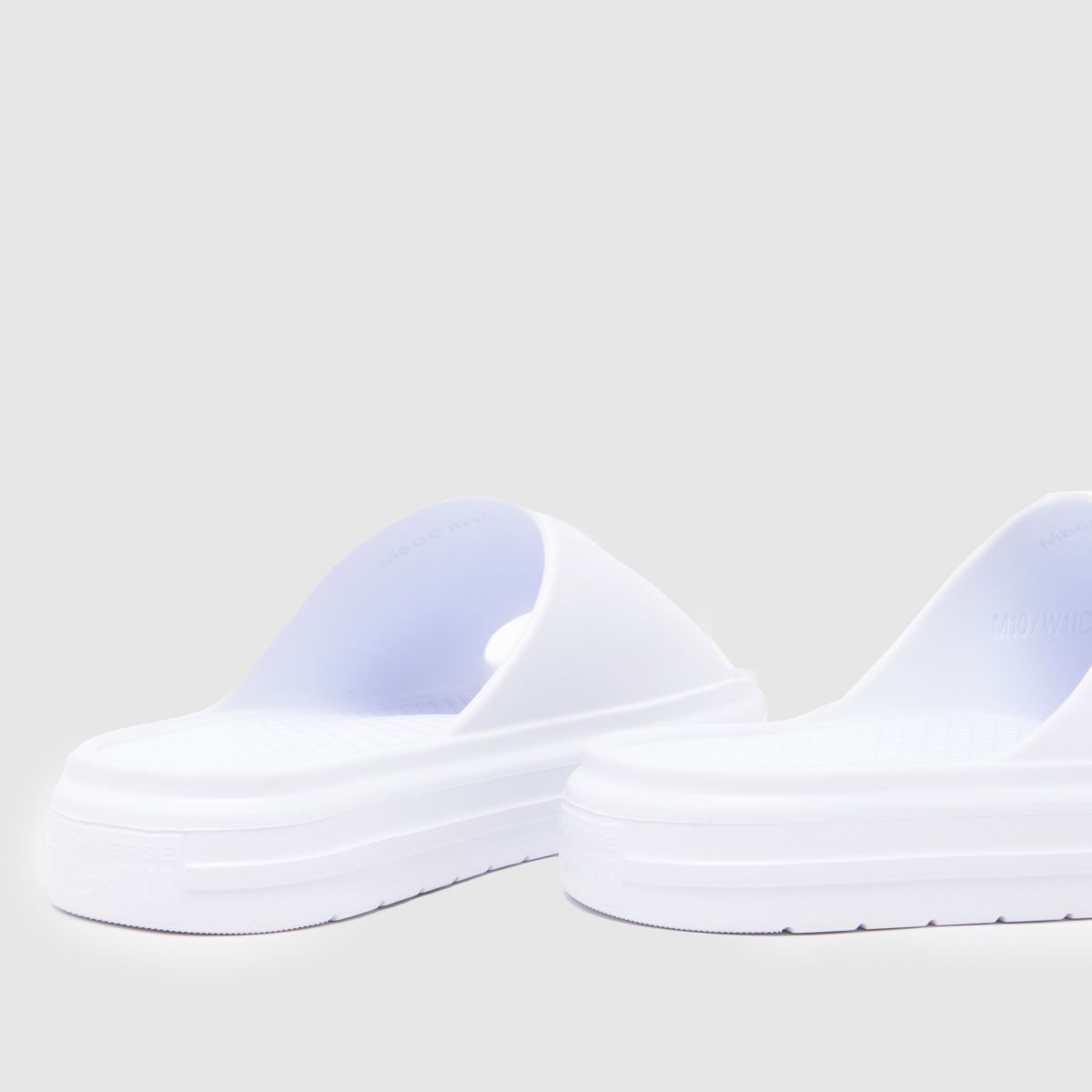 Mens White Converse Essential Slide Sandals | schuh