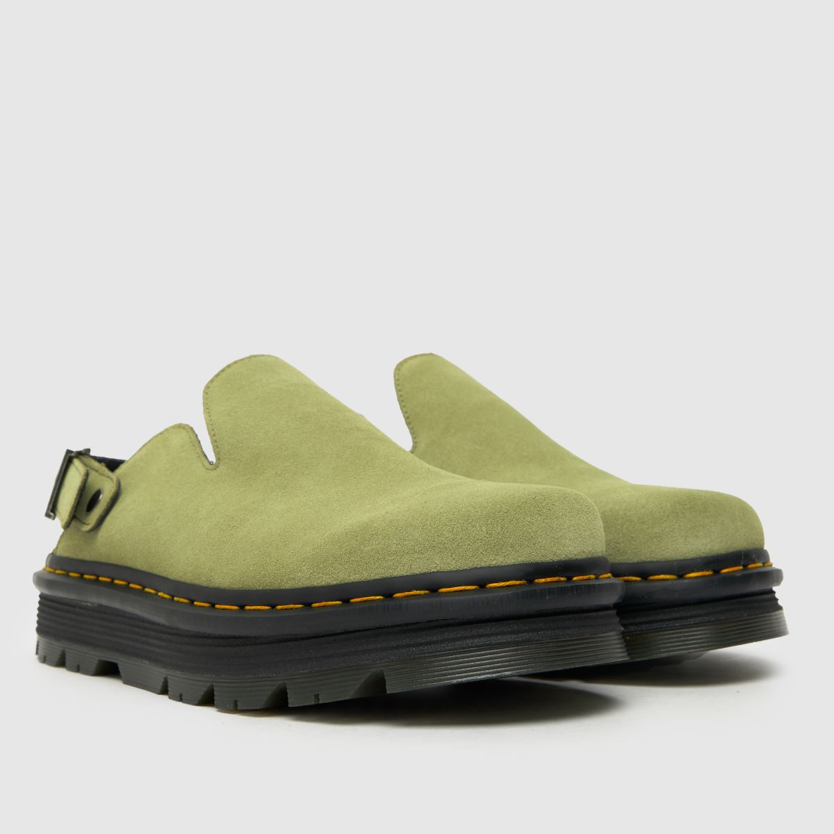 Mens Khaki Dr Martens Zebzag Mule Sandals | schuh