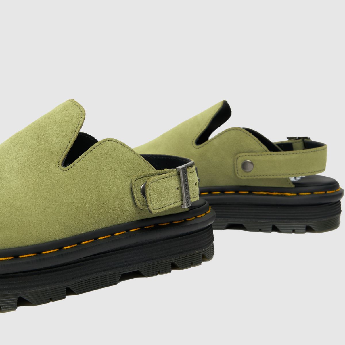 Mens Khaki Dr Martens Zebzag Mule Sandals | schuh