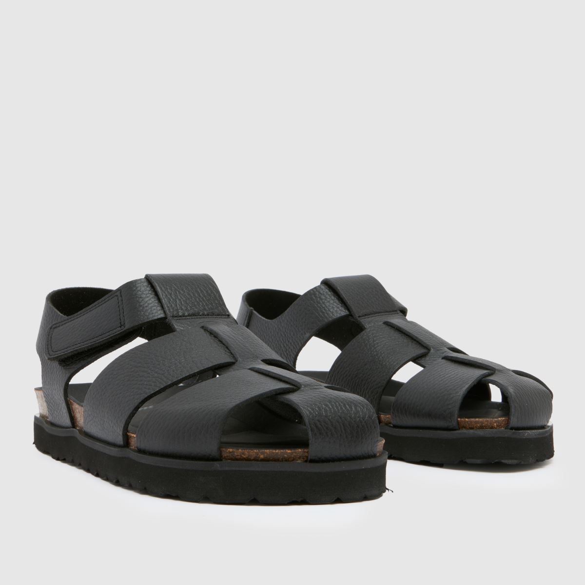 Mens Black schuh Sebastian Fisherman Sandals | schuh