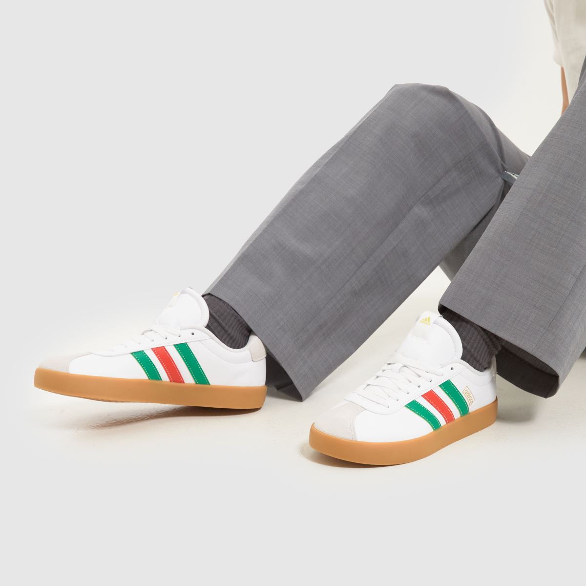 Mens White Multi adidas VL Court 3.0 Trainers | schuh