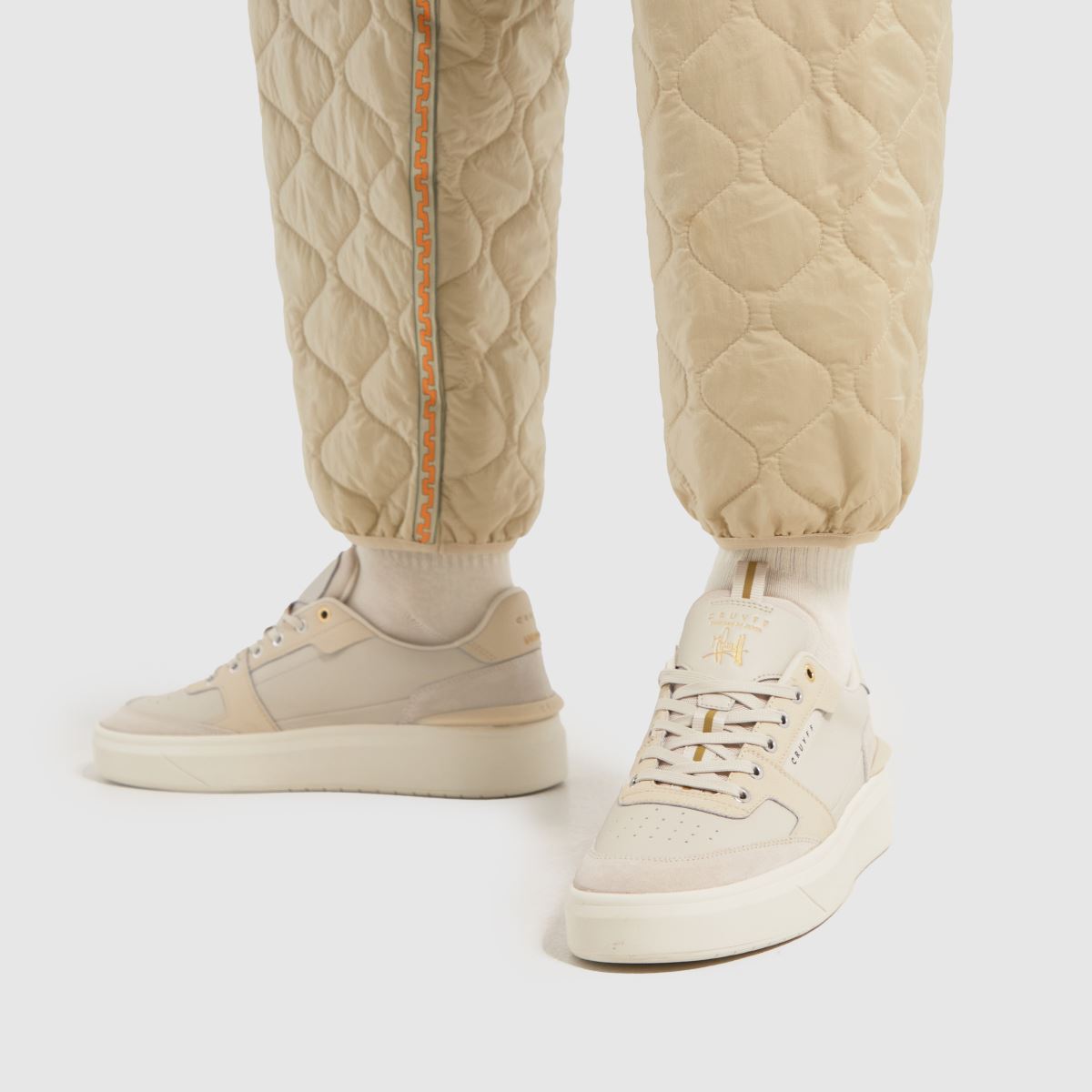 Mens Beige CRUYFF Endorsed Tennis Trainers | schuh