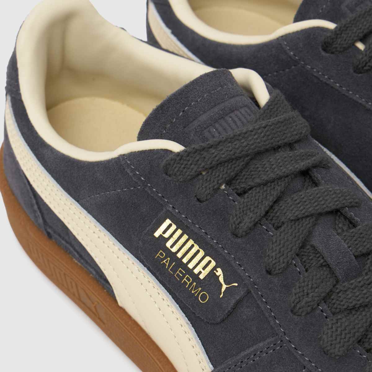 Mens Dark Grey PUMA Palermo Trainers | schuh