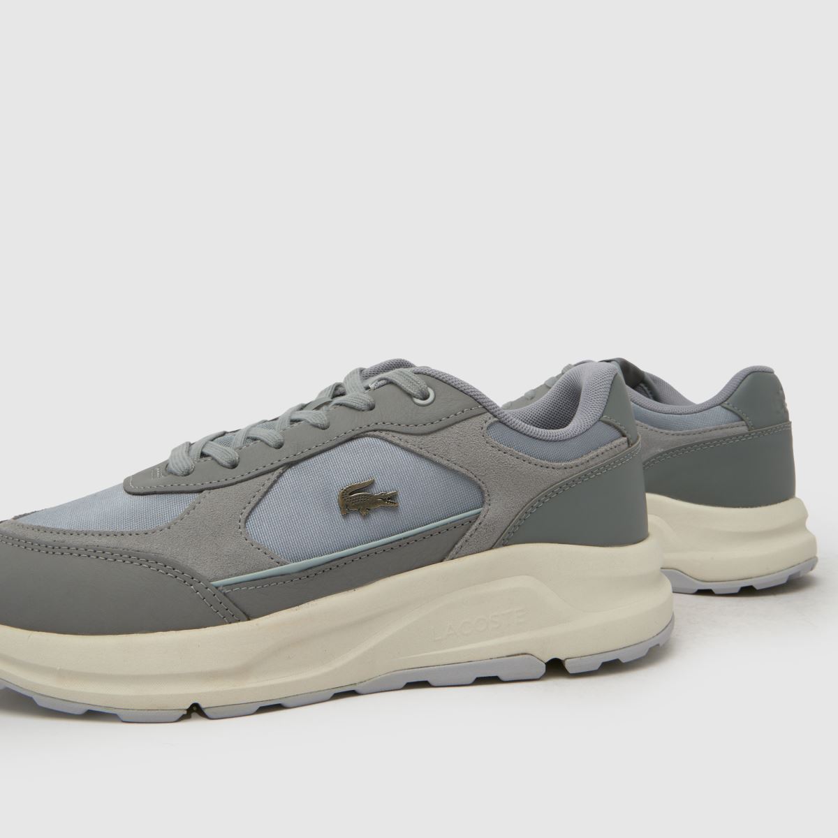 Mens Grey Multi Lacoste Run Set Trainers | schuh