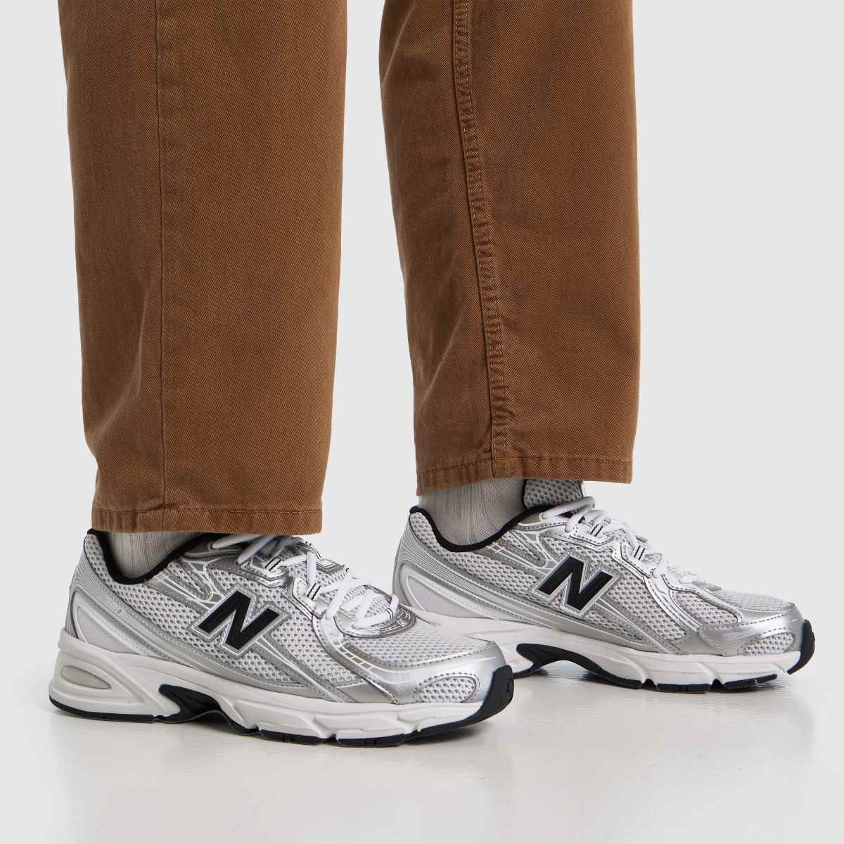Mens White & Silver New Balance 740 Trainers | schuh