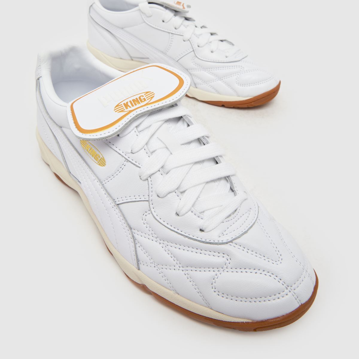 Mens White PUMA King Indoor Trainers | schuh
