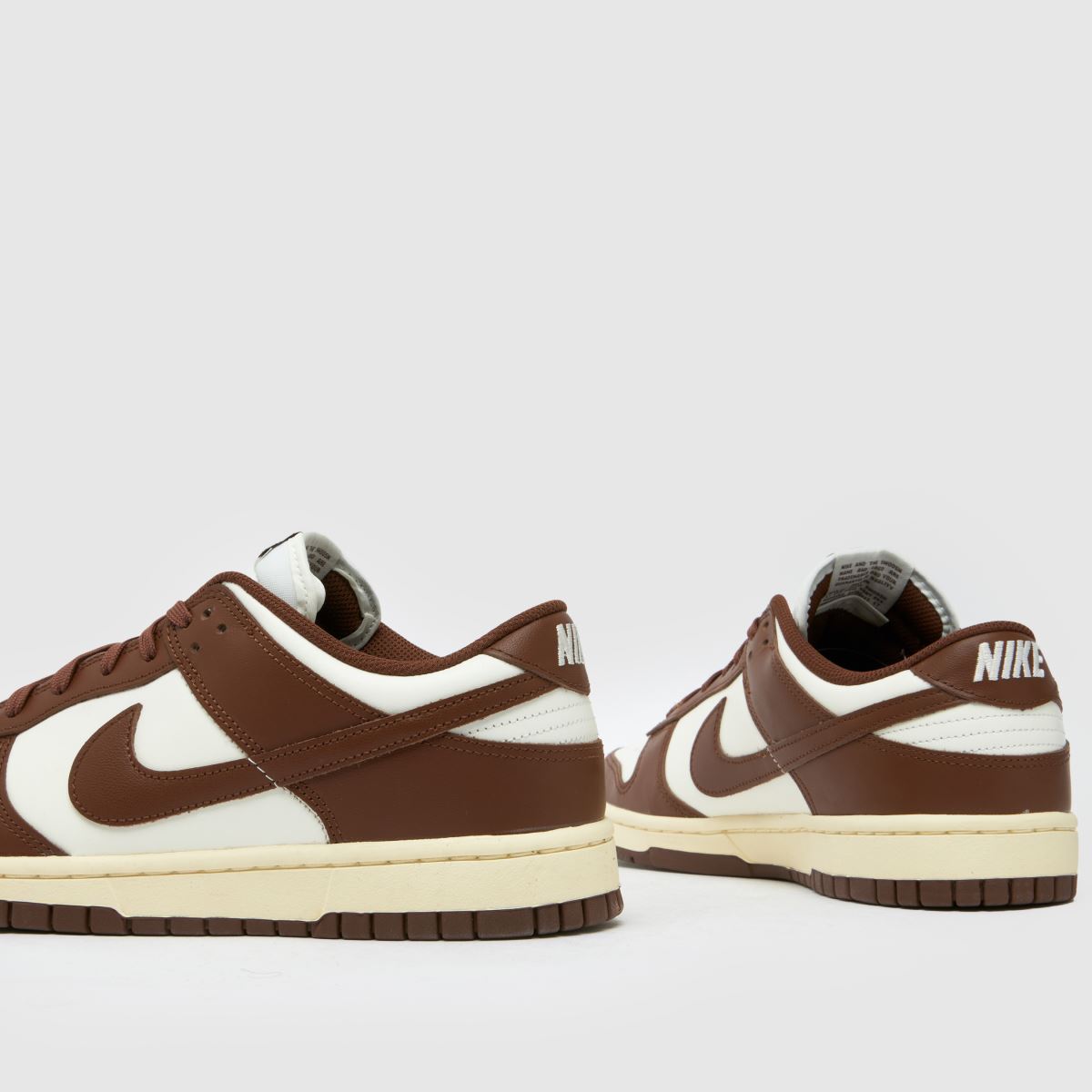 Mens White & Brown Nike Dunk Low Trainers | schuh