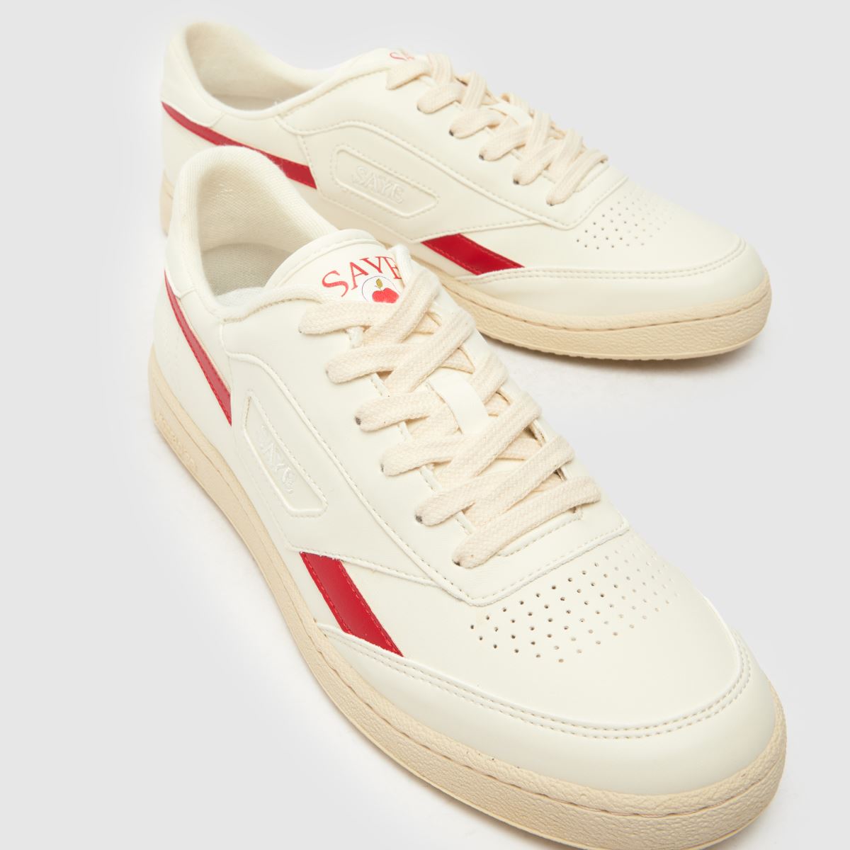 Mens White & Red SAYE Modelo 89 Trainers | schuh