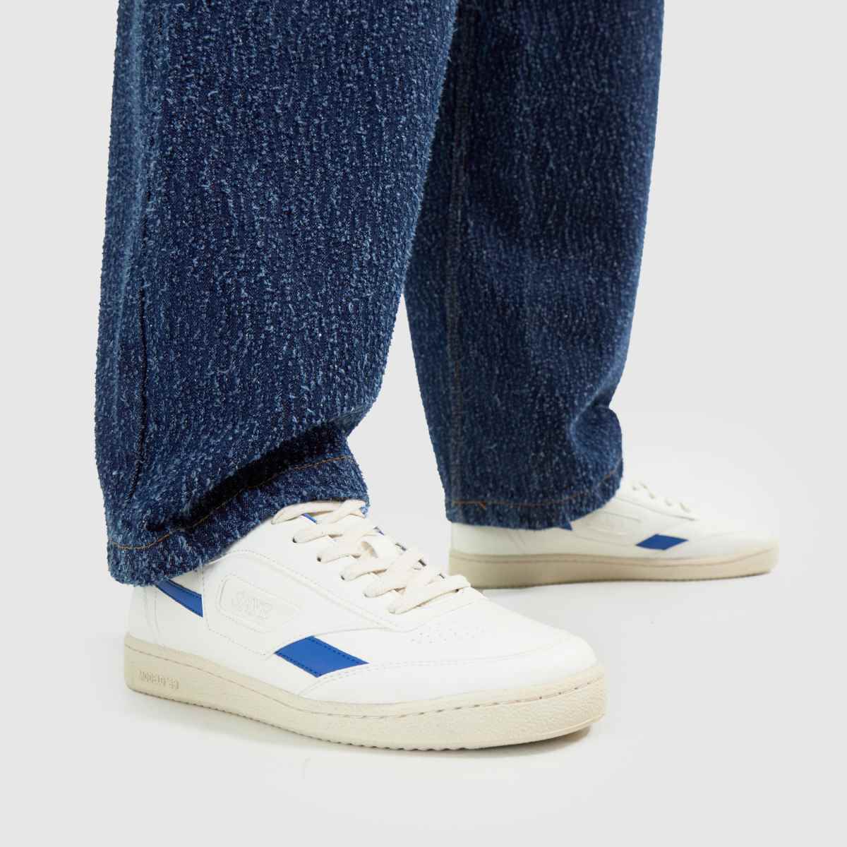 Mens White & Blue SAYE Modelo 89 Trainers | schuh