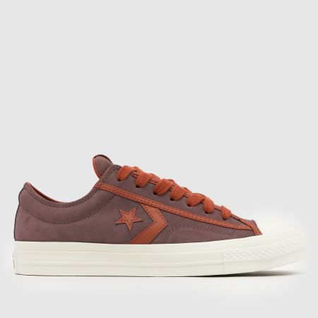 Mens Mauve Converse Star Player 76 Suede Trainers | schuh
