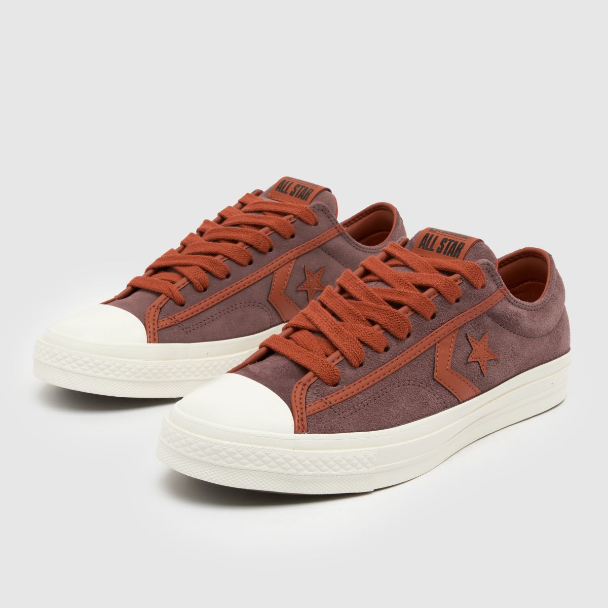 Mens Mauve Converse Star Player 76 Suede Trainers | schuh