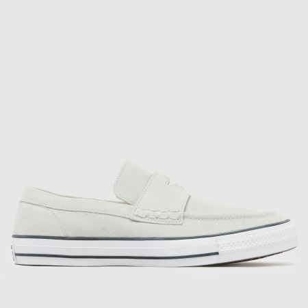 Mens Light Grey Converse All Star Loafer Trainers | schuh