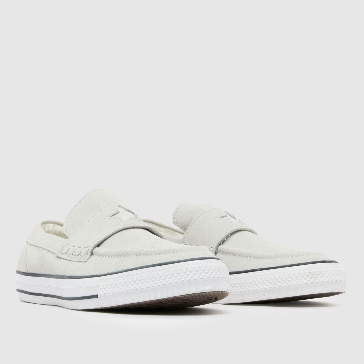 Mens Light Grey Converse All Star Loafer Trainers | schuh