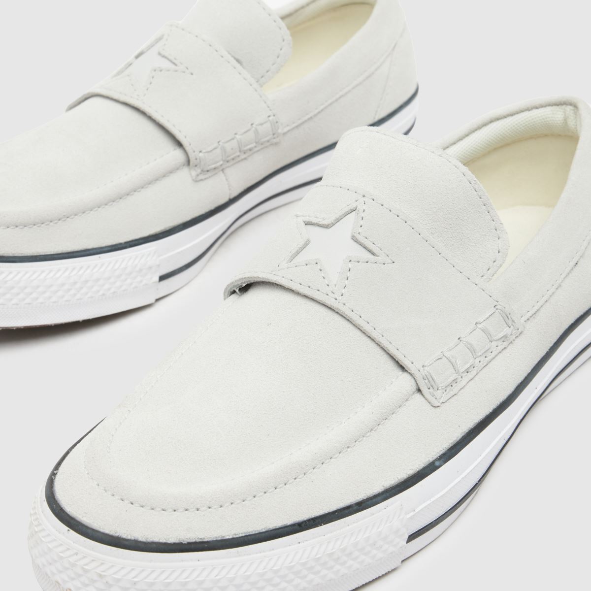 Mens Light Grey Converse All Star Loafer Trainers | schuh