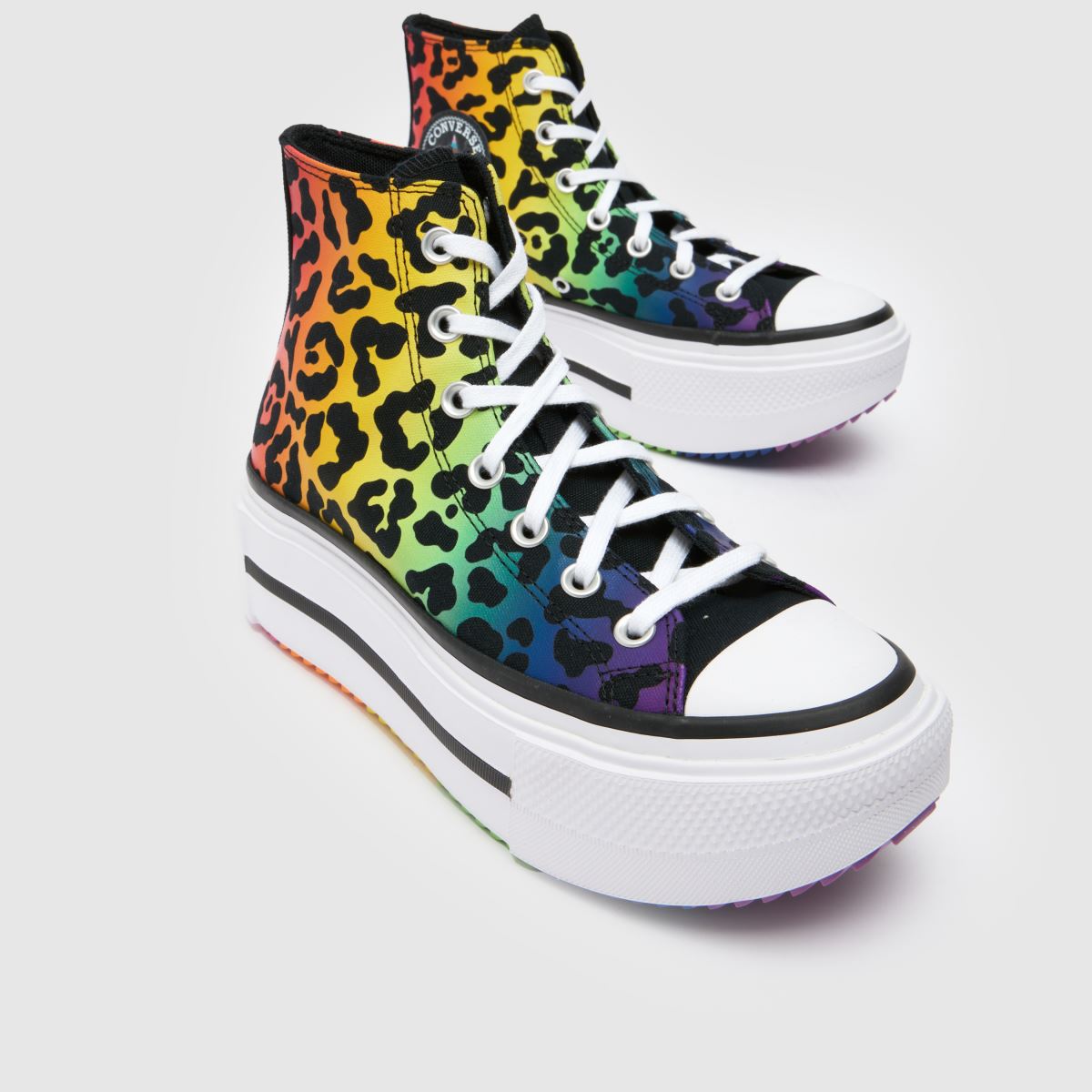 Mens Multi Converse All Star Double Stack Pride Trainers | schuh