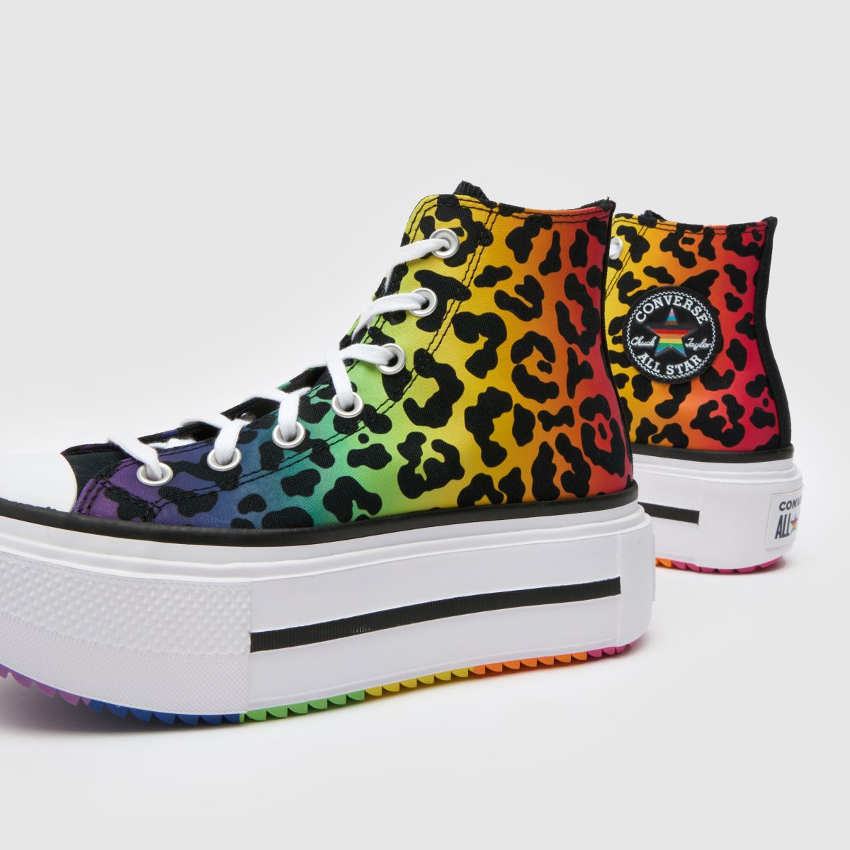 Mens Multi Converse All Star Double Stack Pride Trainers | schuh