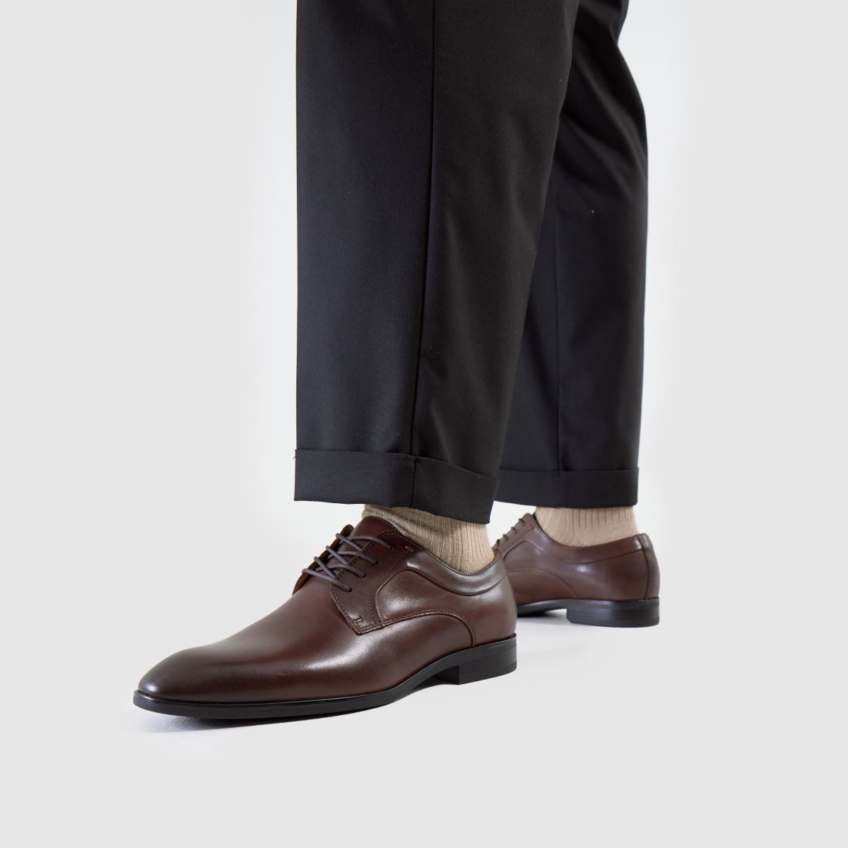 Mens Brown schuh Rail Derby Shoes | schuh