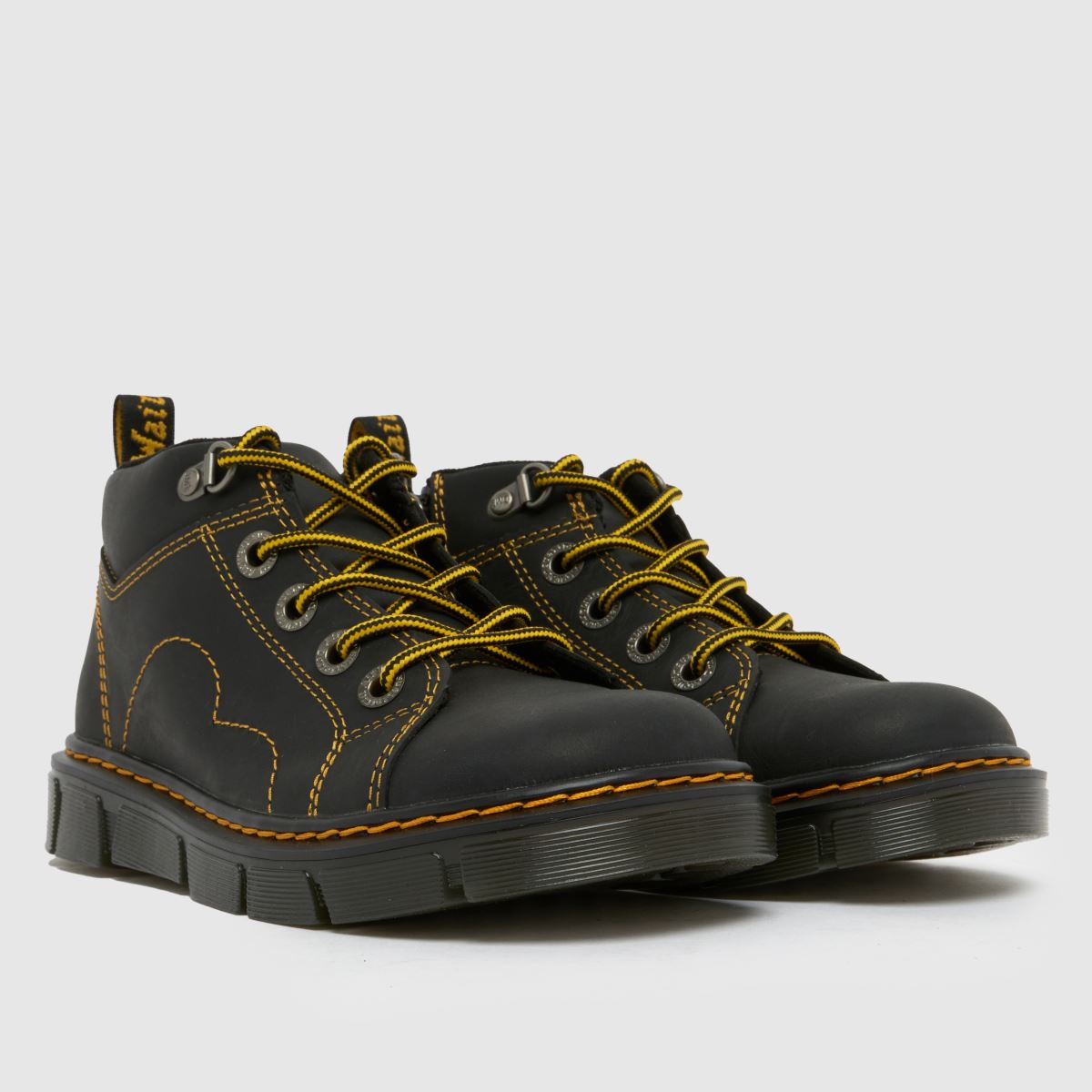 Kids Boys Junior Black Dr Martens Raffe Church Boots | schuh