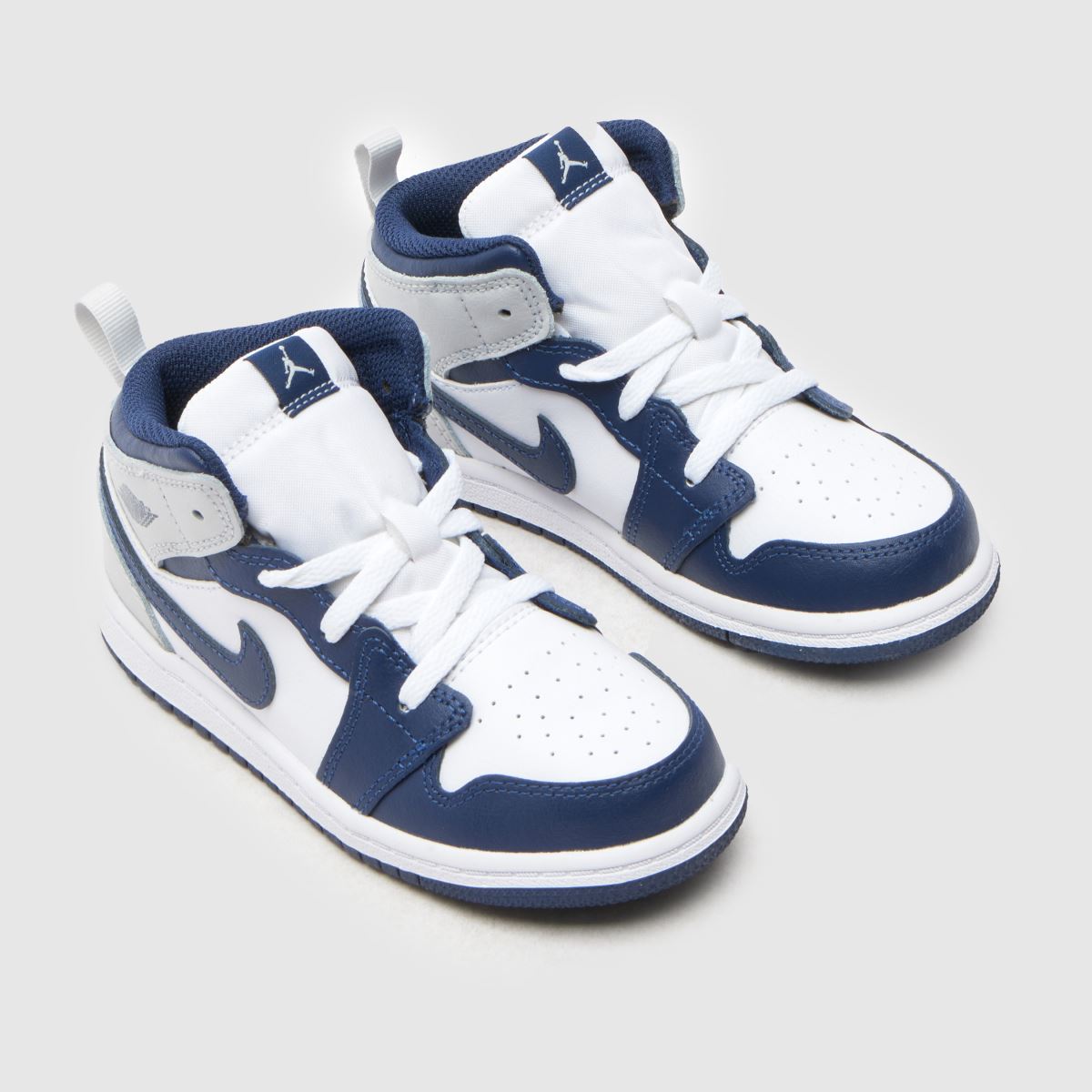 Sneaker Weiß-marineblau Nike Jordan Air Jordan 1 Mid Kleinkinder | schuh