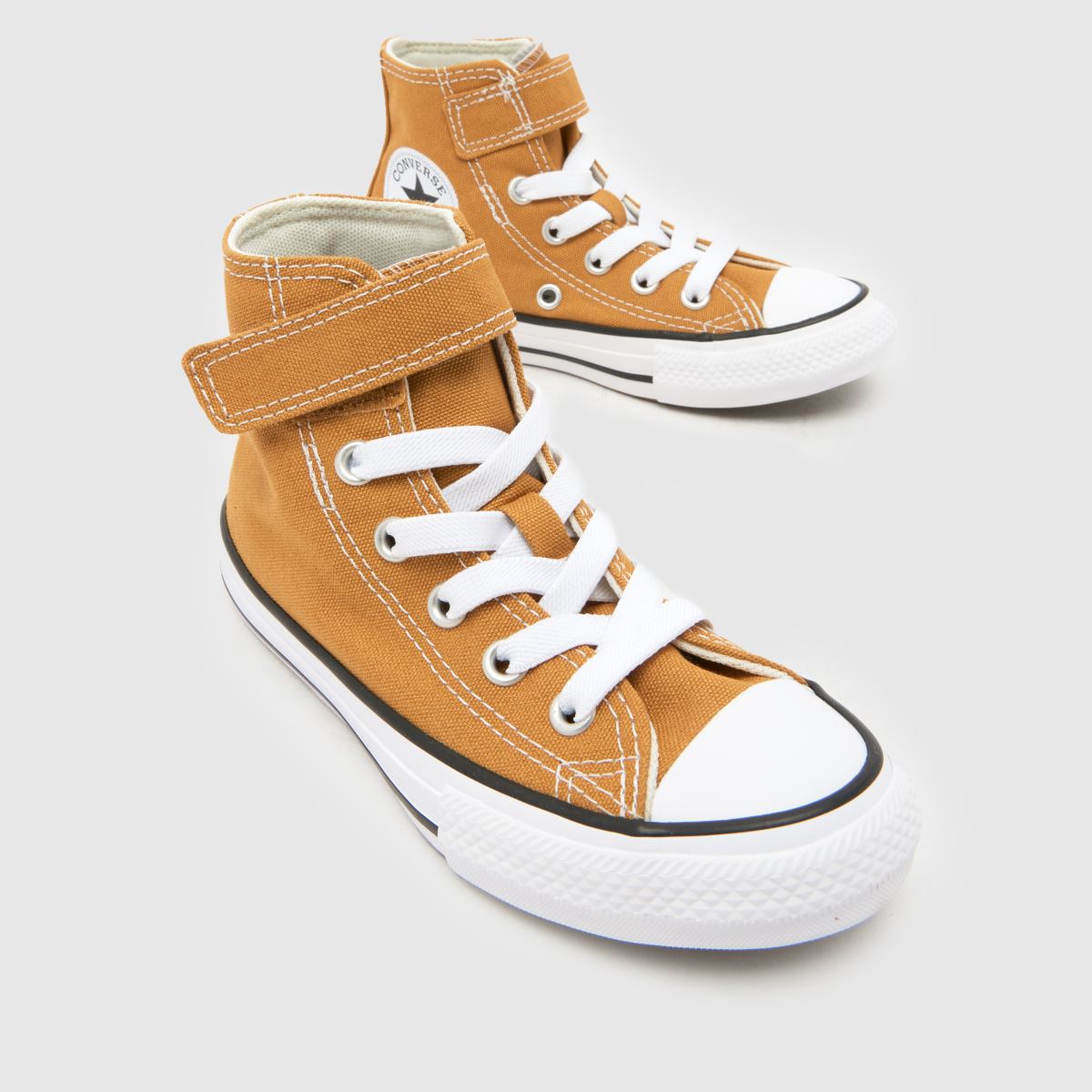 Kids Boys Junior Brown Converse All Star Hi 1V Trainers | schuh