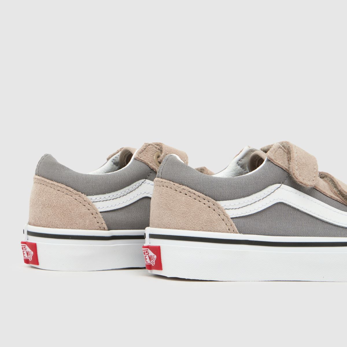 Kids Boys Junior Grey Multi Vans Old Skool V Trainers | schuh