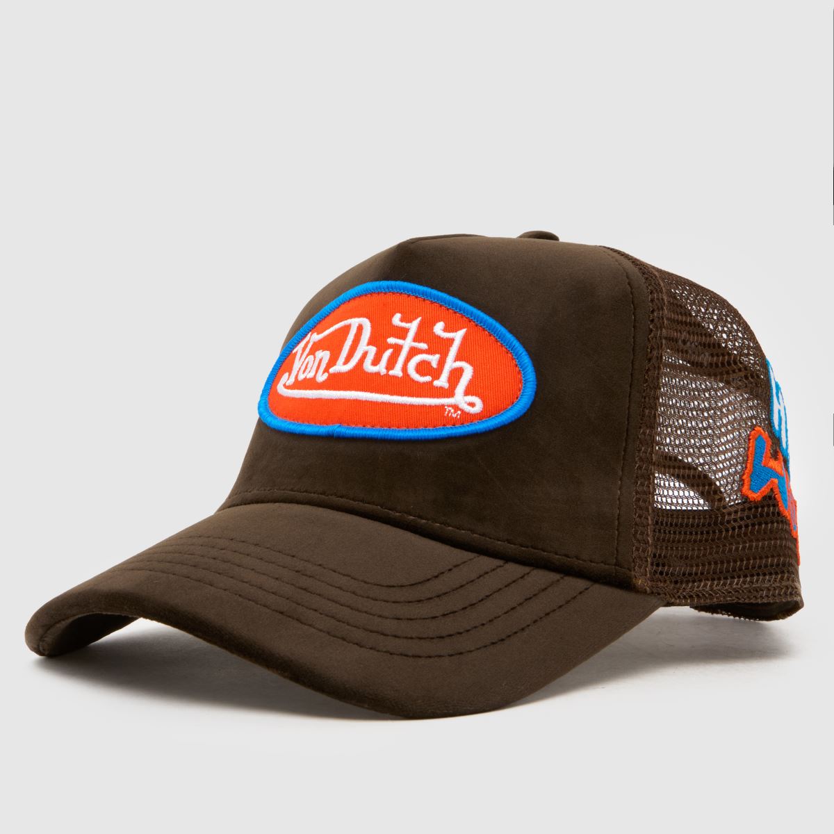 Brown Multi Von Dutch Velvet Trucker Cap Caps And Hats | schuh