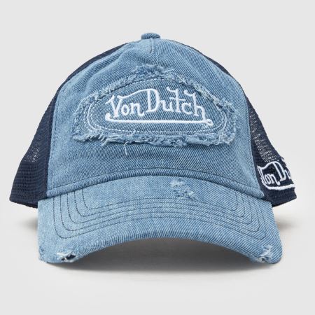 Navy Von Dutch Denim Trucker Cap Caps And Hats | schuh