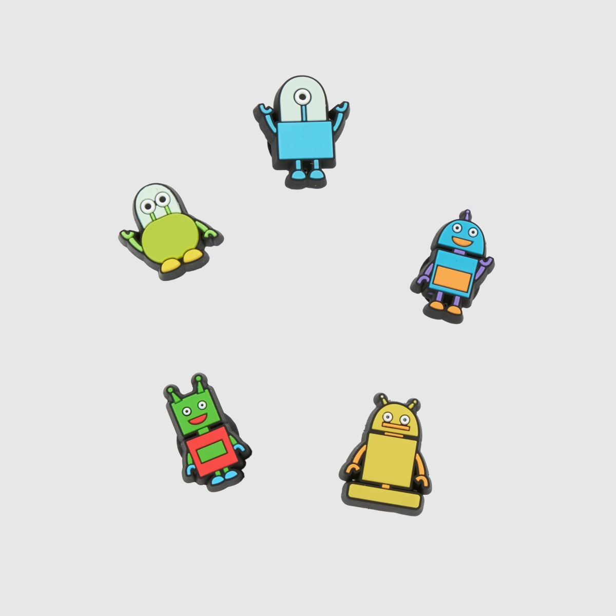 Multi Crocs Jibbitz Robot Crew 5 Pack Shoe Accessories | schuh