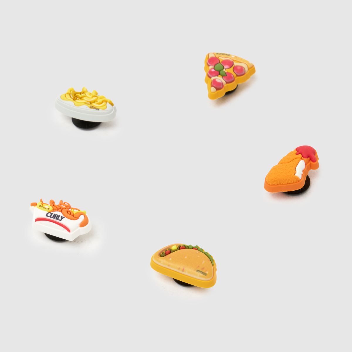 Multi Crocs Jibbitz Favorite Foods 5 Pack Shoe Accessories | schuh