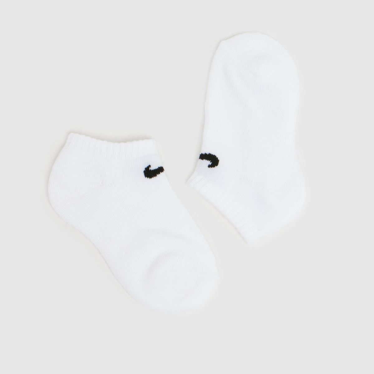 White Nike Kids No Show Basic Sock 3 Pack Socks | schuh