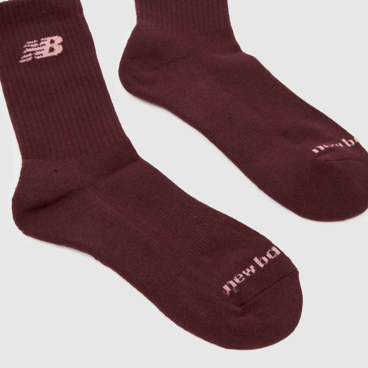 Pink Multi New Balance Everyday Midcalf Socks 3PK Socks | schuh