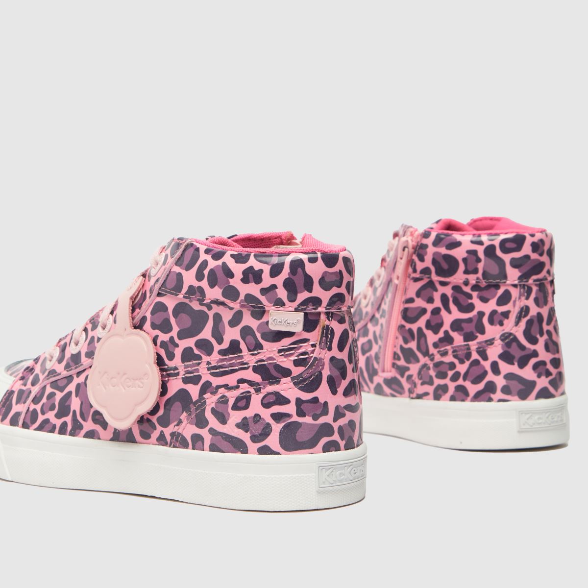 Kids Girls Toddler Pink Kickers Tovni Hi Leopard Boots | schuh