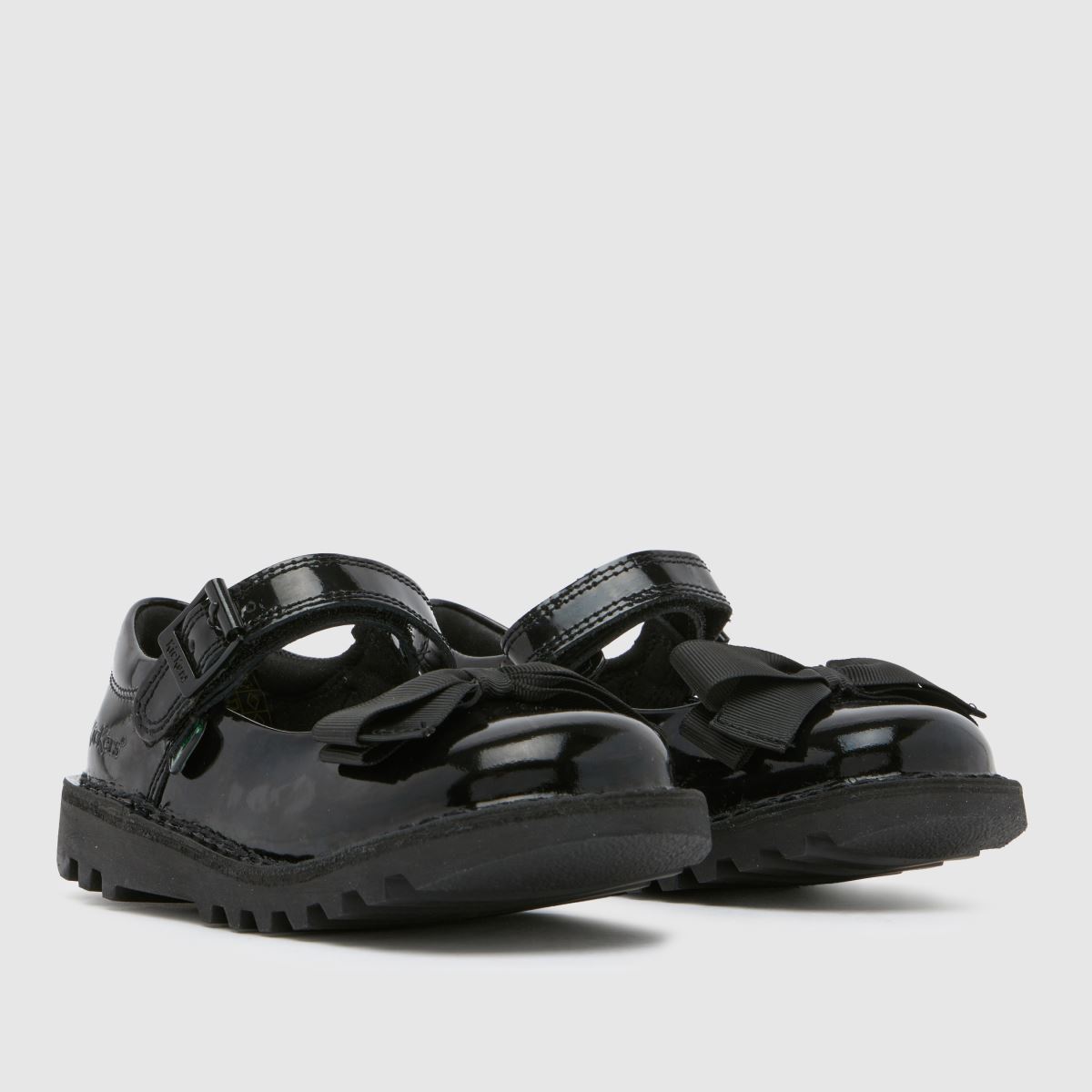 Kids Girls Toddler Black Kickers Kick Mary Jane Bow Shoes | schuh