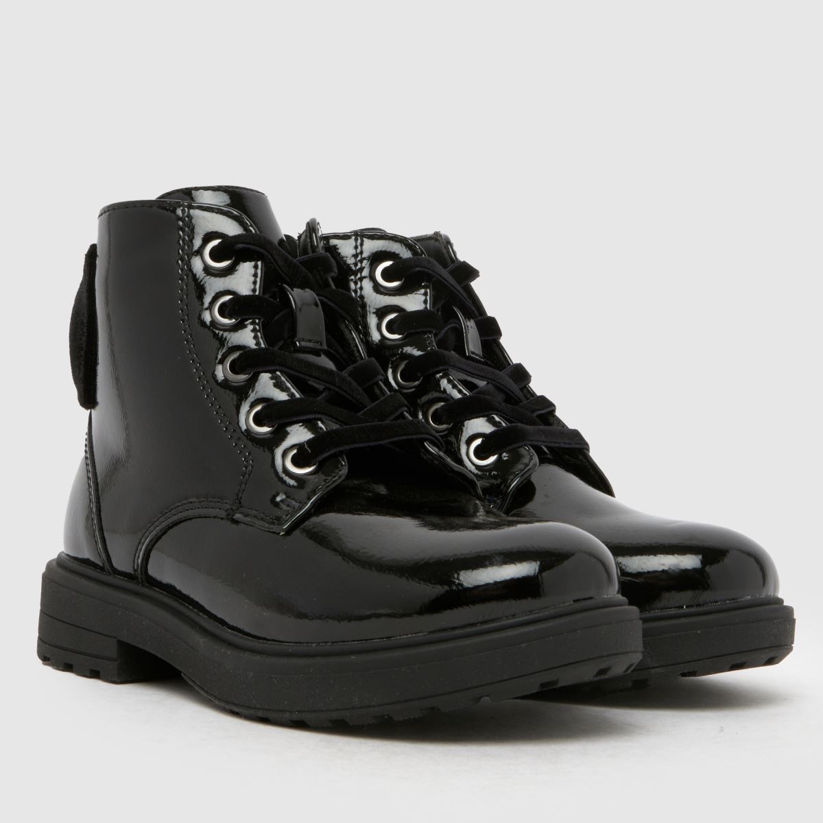 Kids Girls Junior Black schuh Carla Classic Bow Boots | schuh