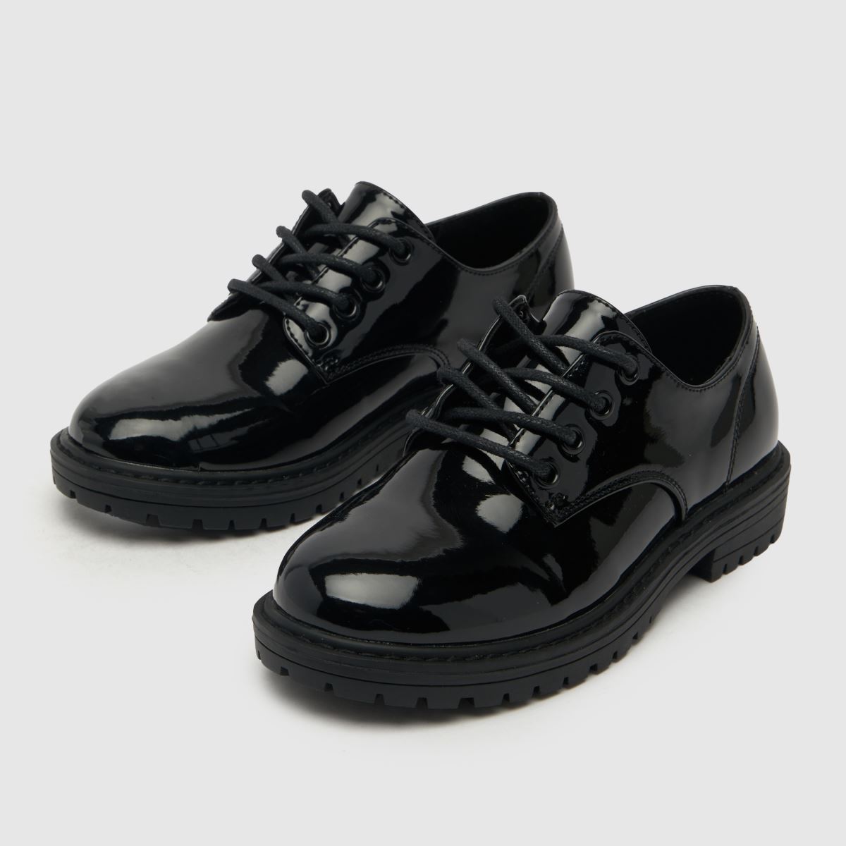 Kids Girls Junior Black schuh Lychee Formal Shoes | schuh