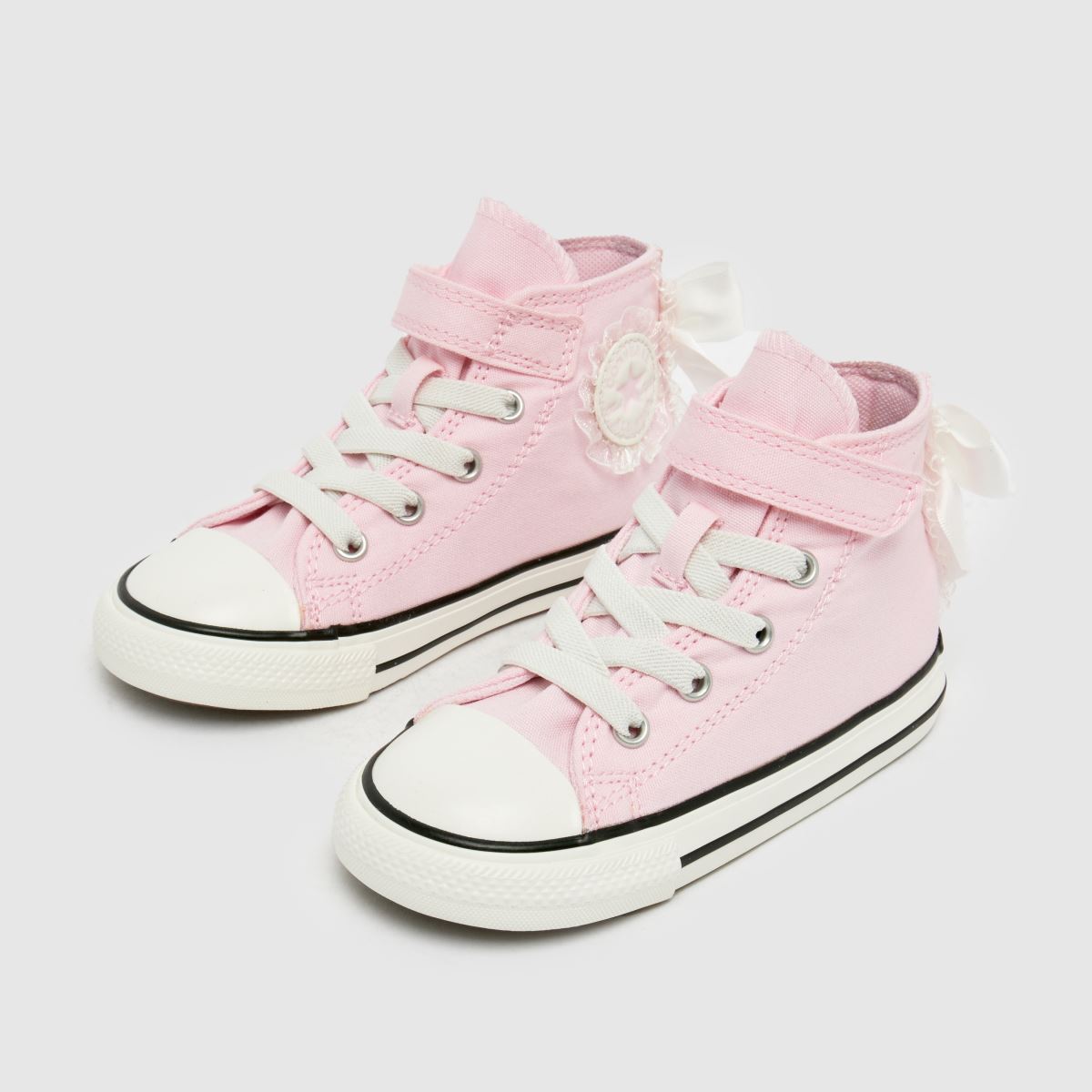 Kids Girls Toddler Pink Converse All Star Hi 1V Ruffles Trainers | schuh