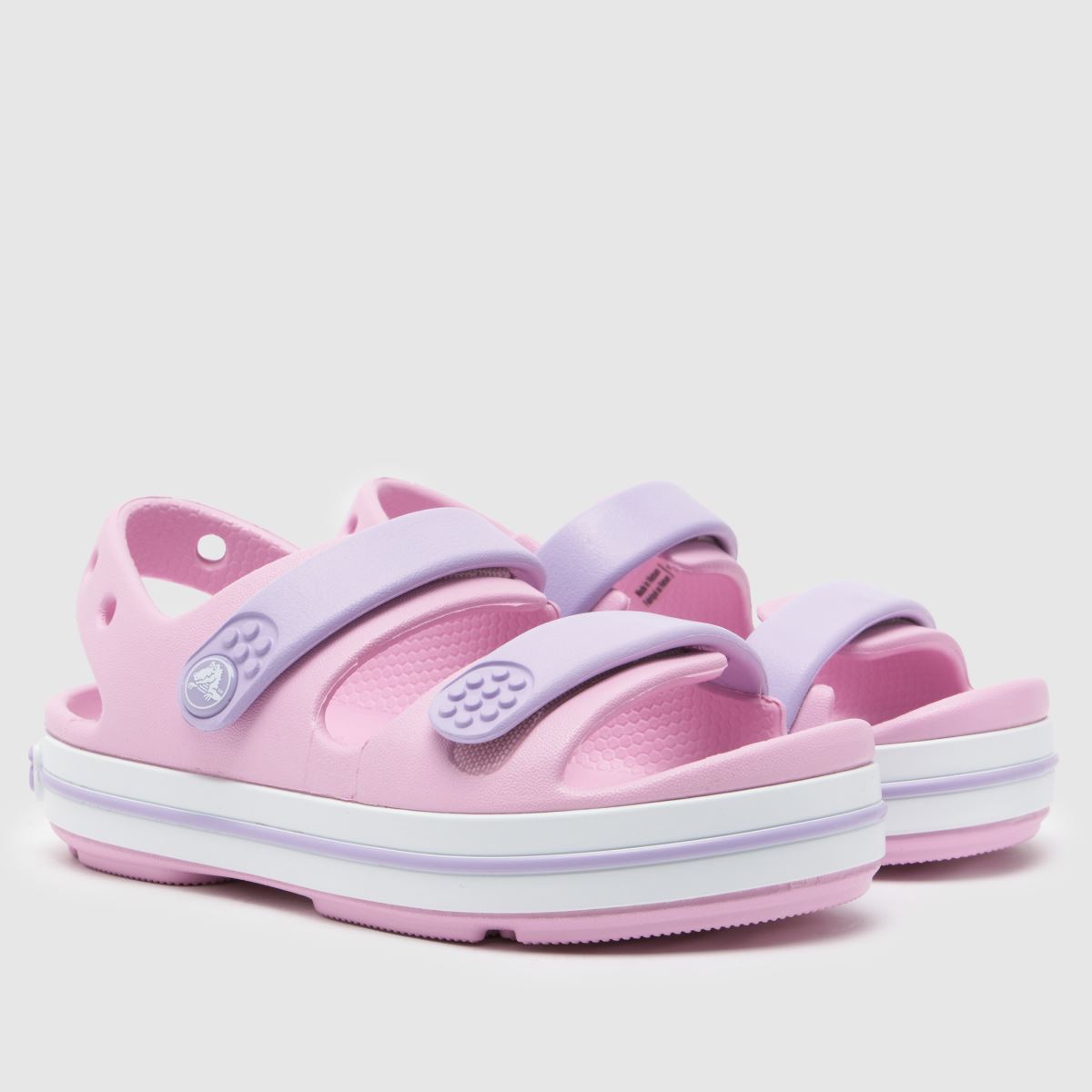 Kids Girls Toddler Pale Pink Crocs Crocband Cruiser Sandals | schuh