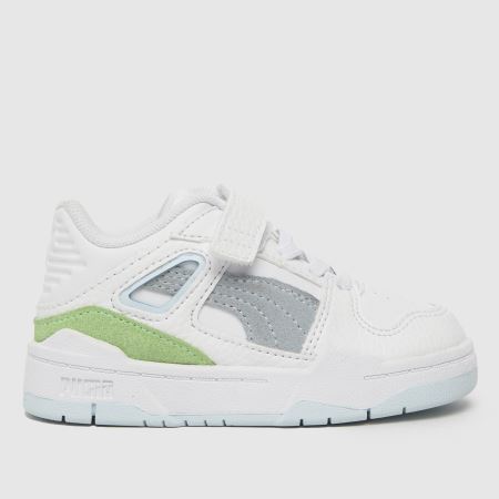 Kids Girls Toddler White & Pl Blue PUMA Slipstream Trainers | schuh