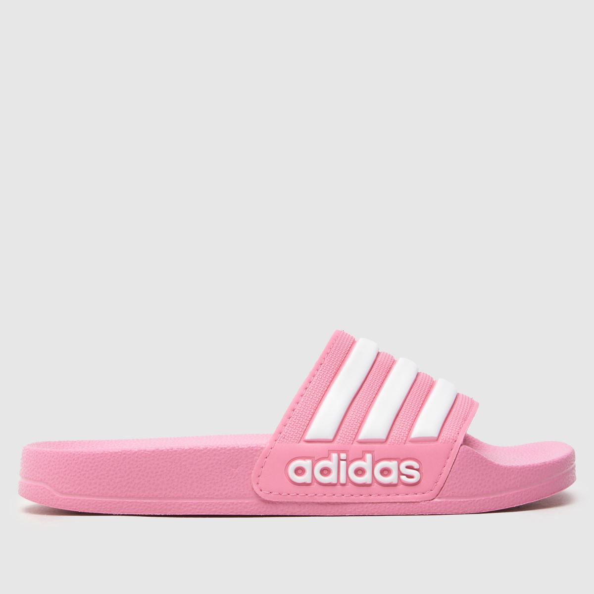 Kids Girls Junior Pink adidas Adilette Shower Slides | schuh