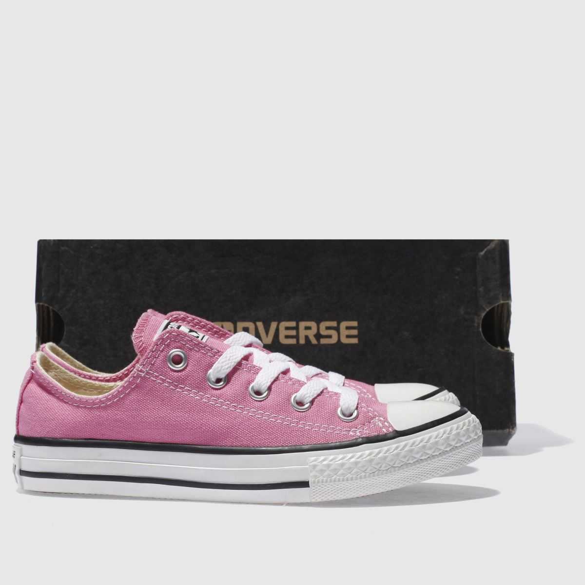 Kids Girls Junior Pink Converse All Star Lo Trainers | schuh
