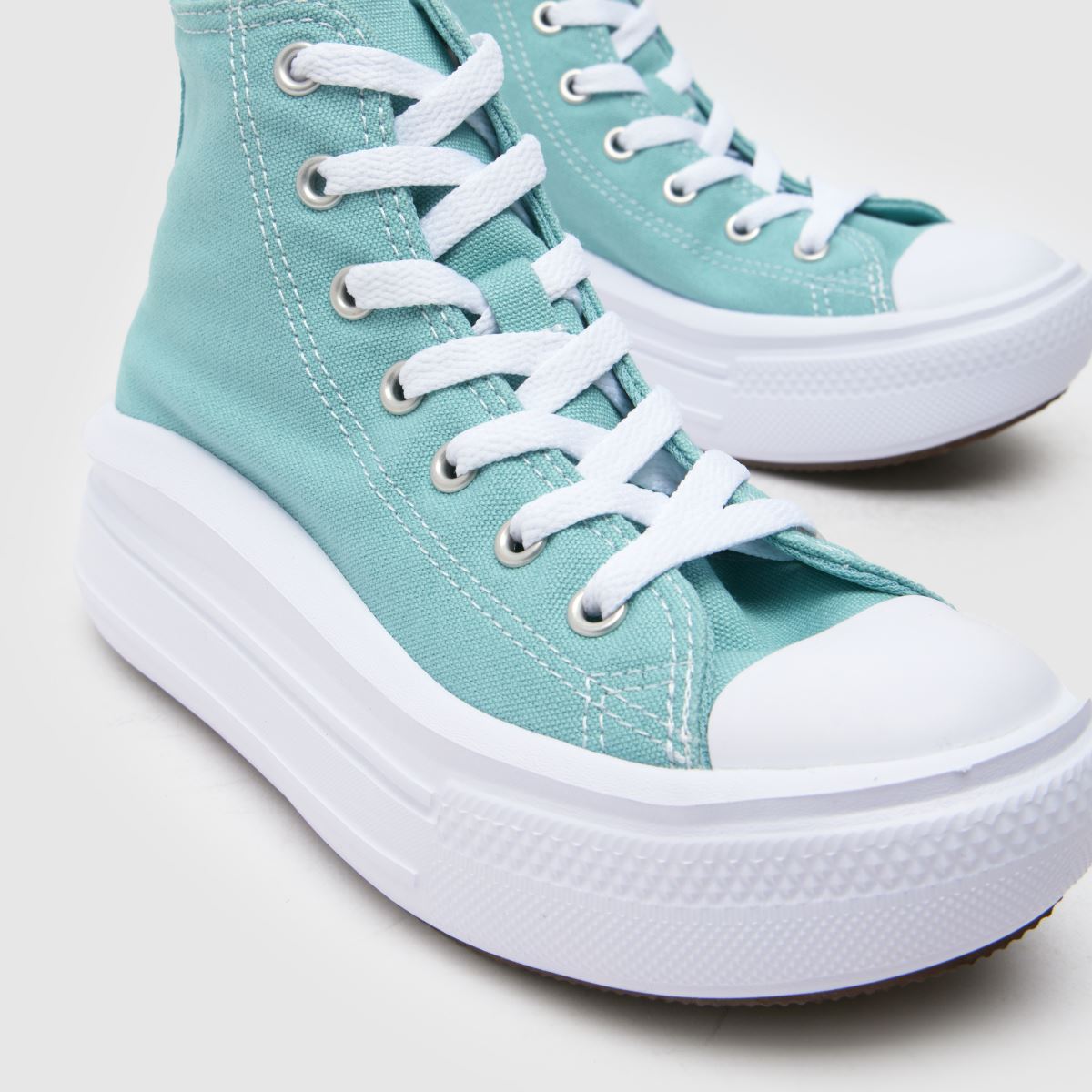 Kids Girls Junior Light Green Converse All Star Move Trainers | schuh
