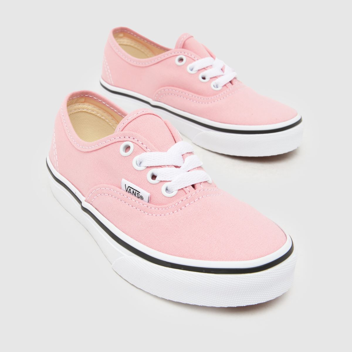 Kids Girls Junior Pale Pink Vans Authentic Trainers | schuh