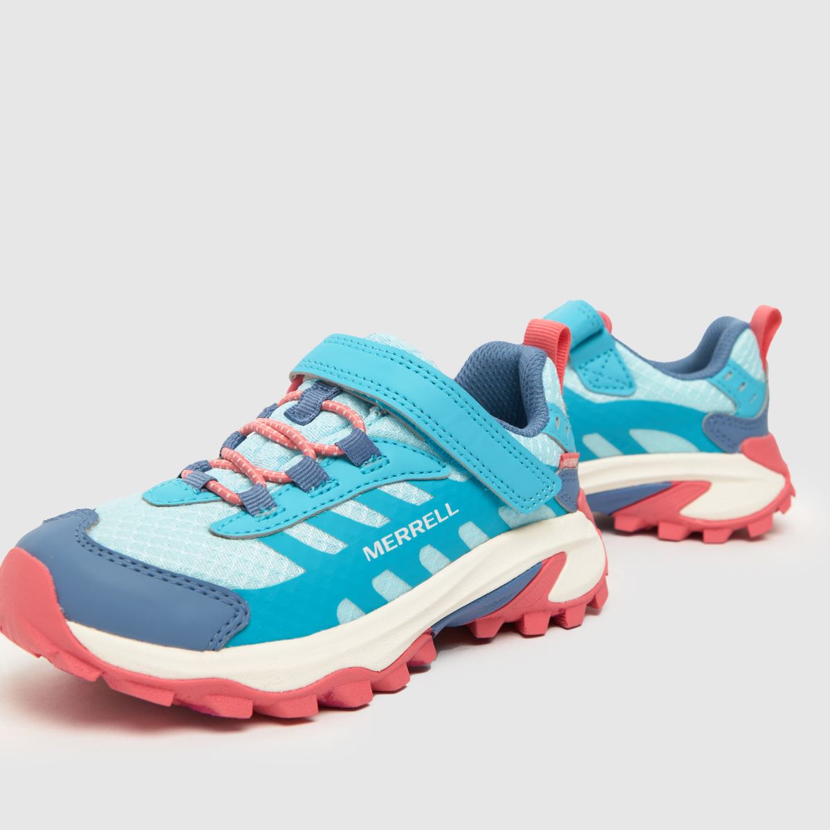 Kids Girls Junior Pale Blue Merrell Moab Speed 2 Low Trainers | schuh
