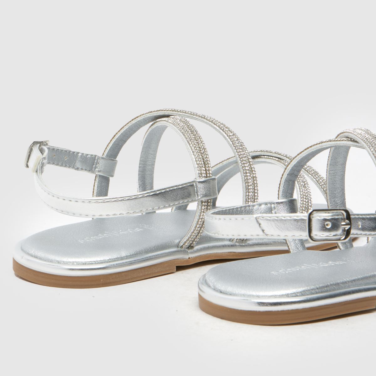 Kids Girls Junior Silver schuh Tevy Embellished Strappy Sandals | schuh
