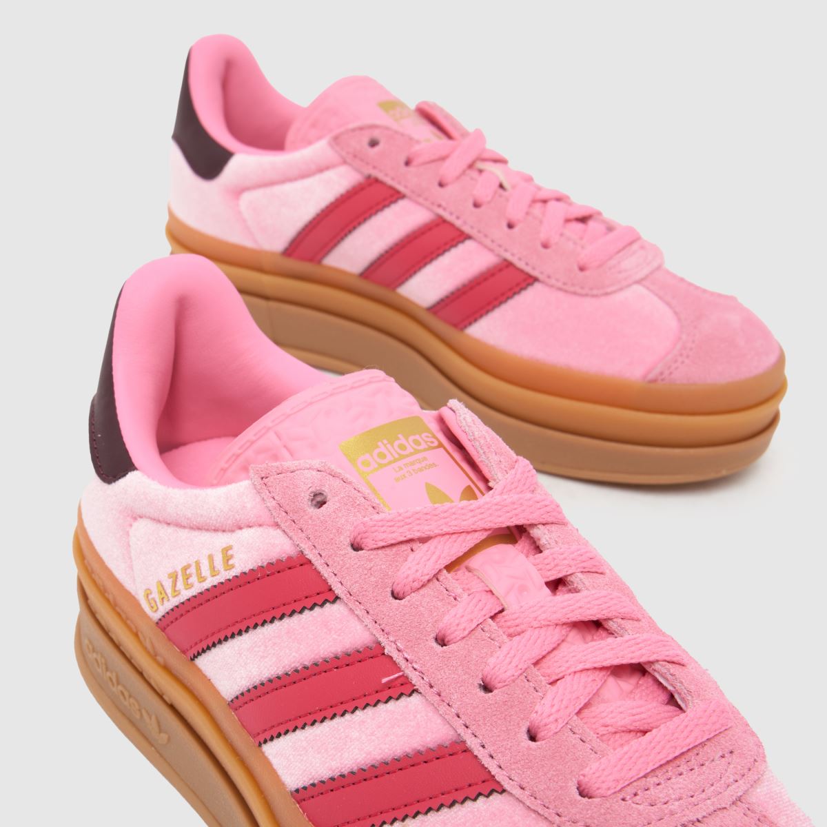 Kids Girls Youth Pink adidas Gazelle Bold Trainers | schuh