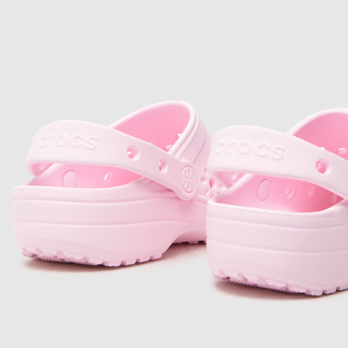 Kids Girls Youth Pale Pink Crocs Floral Cut Out Clog Sandals | schuh